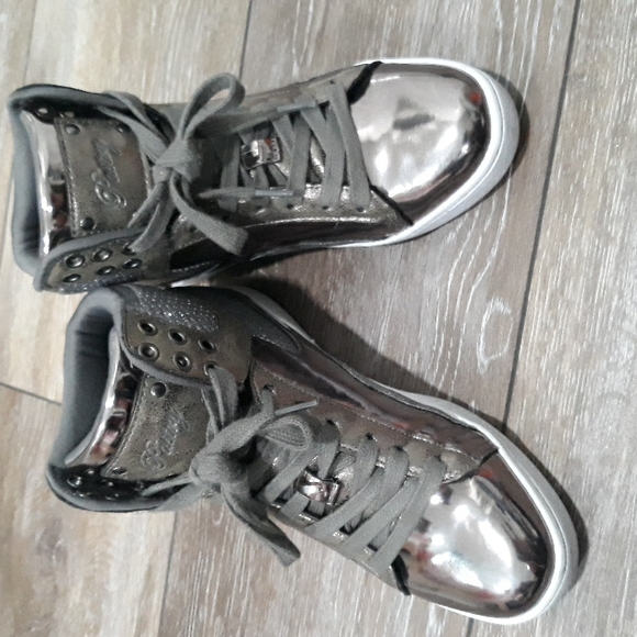 Pastry | Shoes | Pastry Silver High Top Sneakers Size 65 | Poshmark